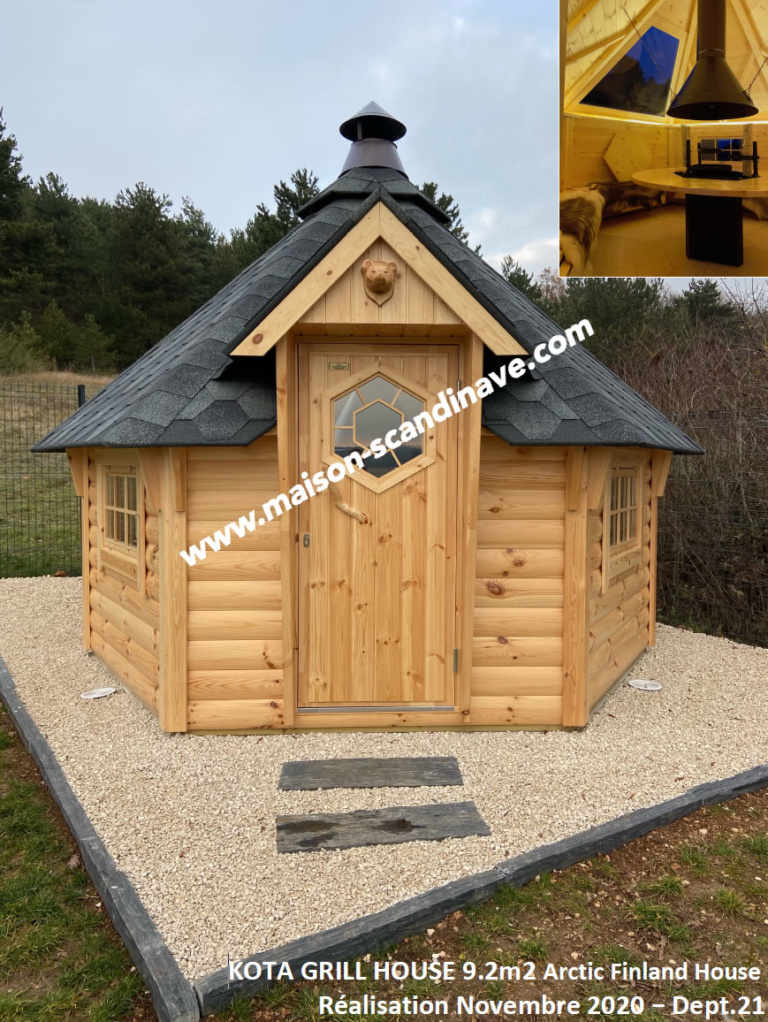 Réalisations Kota Grill, Spa Peips, Sauna, Kota Pavillon, Bain Nordique