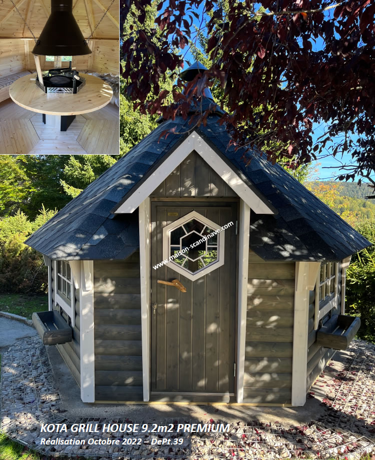 Réalisations Kota Grill, Spa Peips, Sauna, Kota Pavillon, Bain Nordique