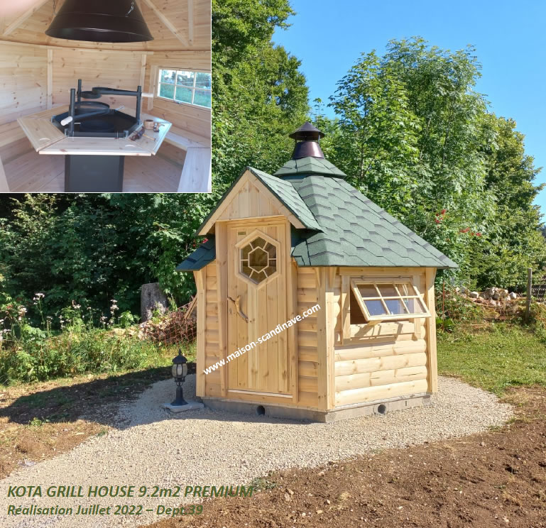 Réalisations Kota Grill, Spa Peips, Sauna, Kota Pavillon, Bain Nordique